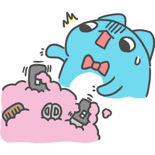 Sticker Maker - BugCat Capoo Barbería de Bugs Cats