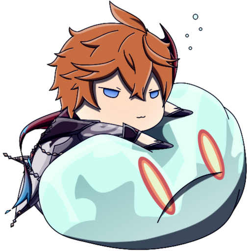 Sticker Maker - Genshin chibi with slime 1