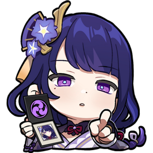 Sticker Maker - Genshin Impact Raiden
